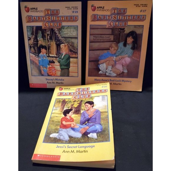 Other | The Babysitters Club Tween Books 161718 Ann M Martin Vintage 198s Scholastic | Poshmark